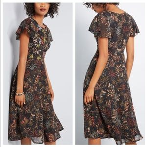 Modcloth | Dresses | Modcloth Embellished To Perfection Floral Dress ...